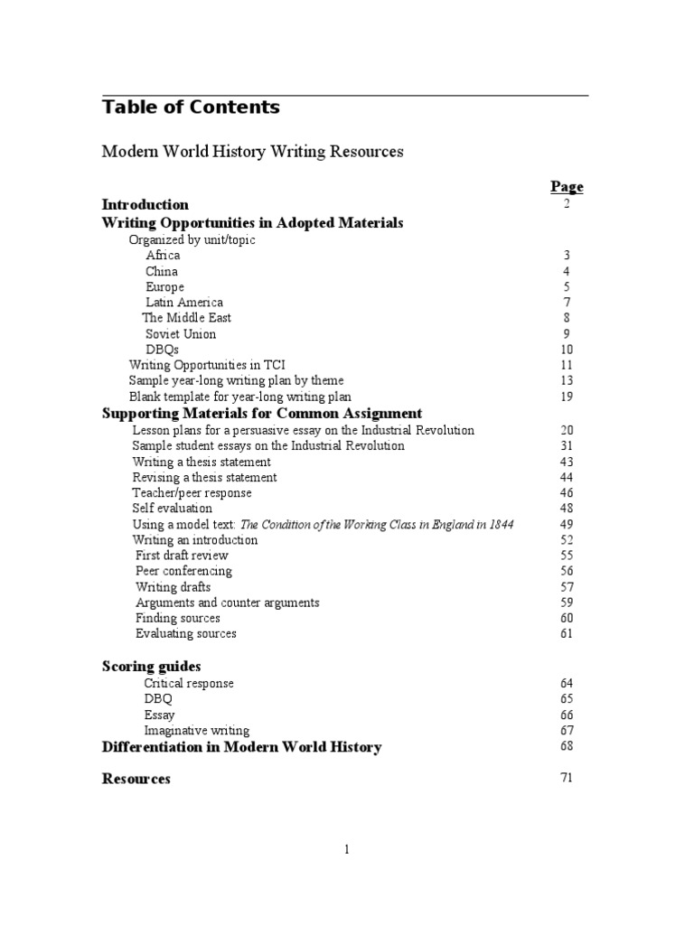 Writing Lesson Plan With Examples On Industrialization | PDF ...