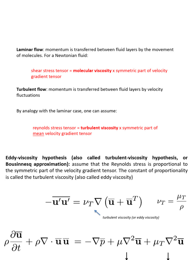 Eddy Viscosity and Turbulence Models | PDF | Turbulence | Fluid Mechanics