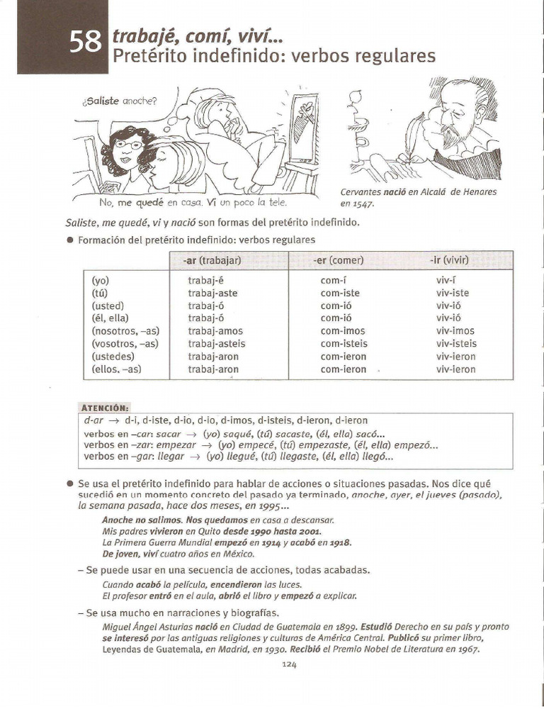 Preterito Indefinido y Preterito Perfecto | PDF