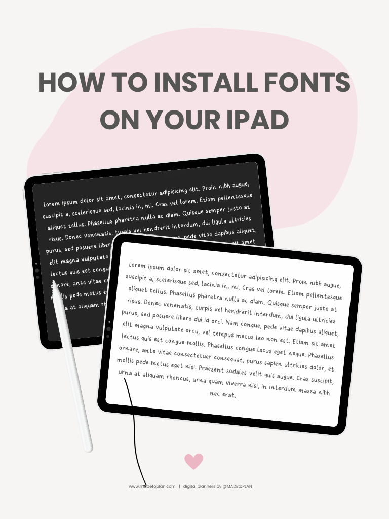 Install Fonts on Your iPad Guide | PDF