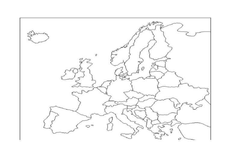 Mapa Da Europa para Identificação | PDF