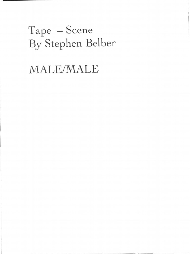 Tape Scene | PDF