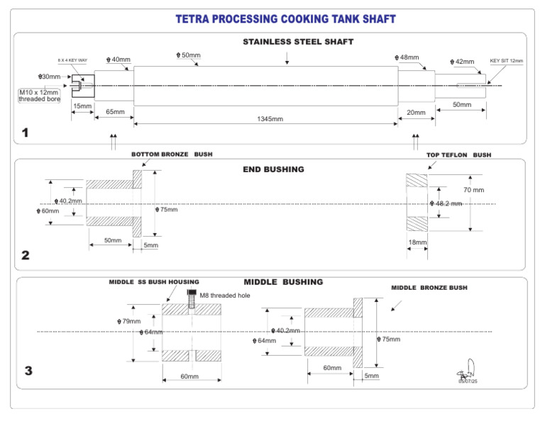 cooking tanks shaft assembly | PDF