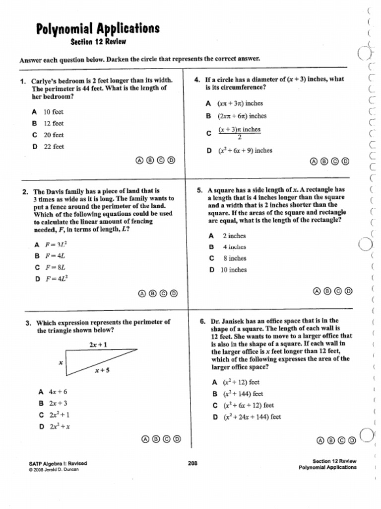 Polynomial Applications | PDF | Area | Geometry