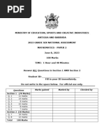 Grade 5 Social Studies Assessment 2025 | PDF