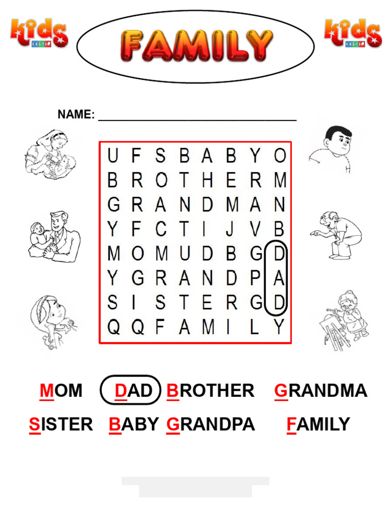 Family Word Search | PDF