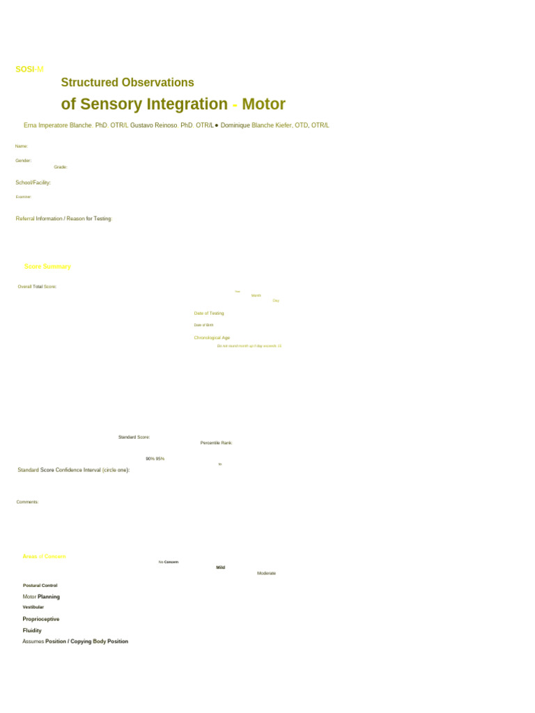 Structured Observations | PDF