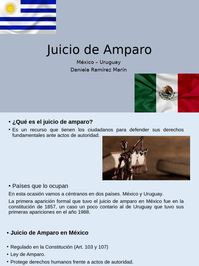 Juicio de Amparo: México vs. Uruguay | PDF | Gobierno | Documentos legales