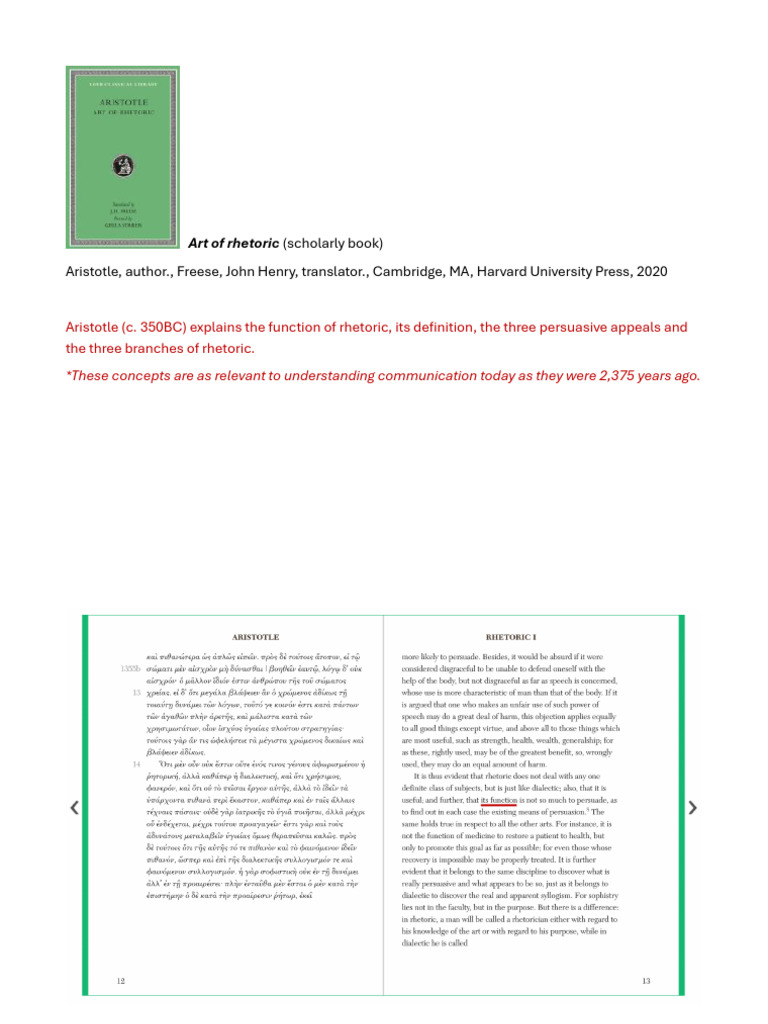 Aristotle +rhetoric +Appeals+and+Branches | PDF