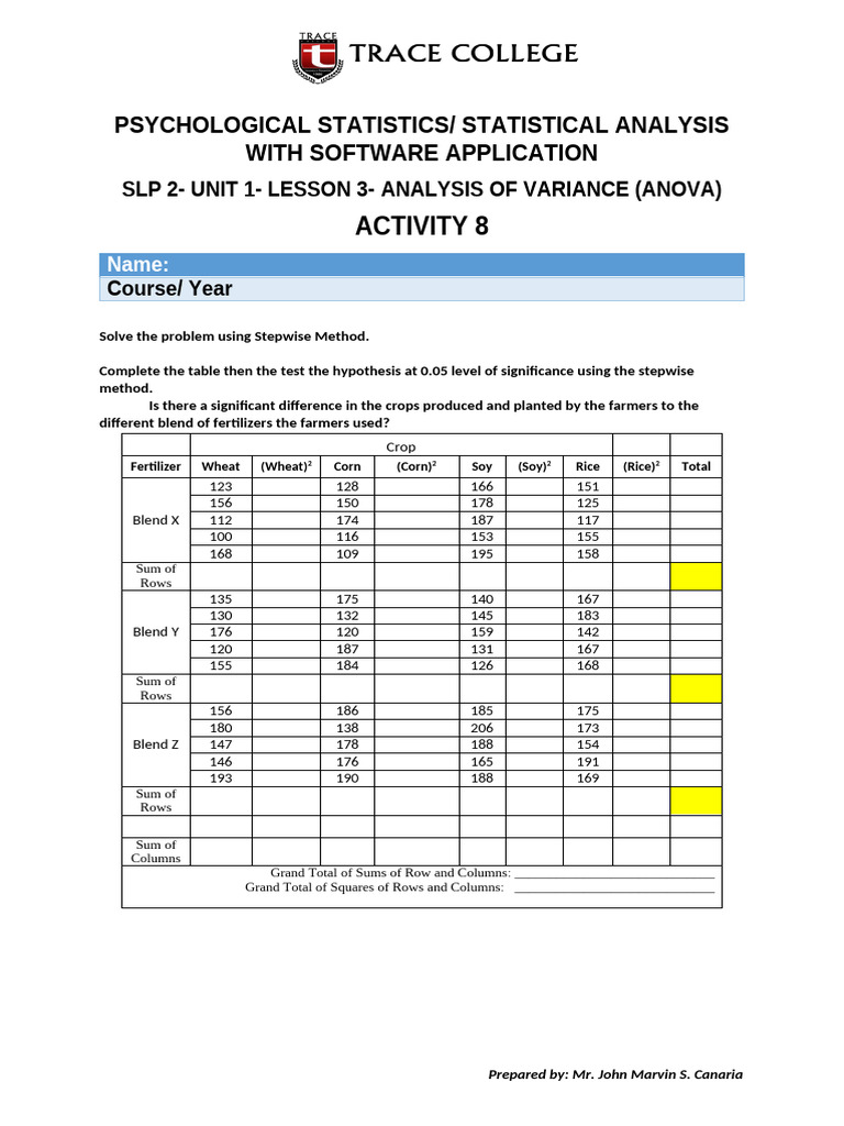 SLP 2 Unit 1 Lesson 3 Activity 8 | PDF