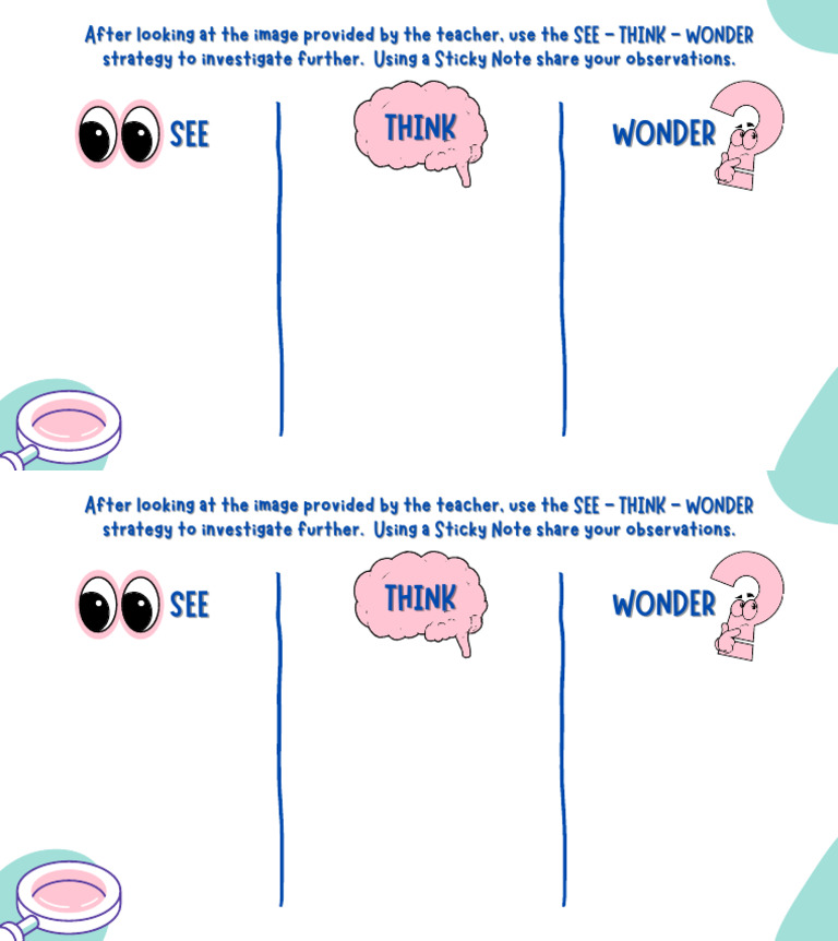 See Think Wonder Strategy Jamboard-Combinado | PDF