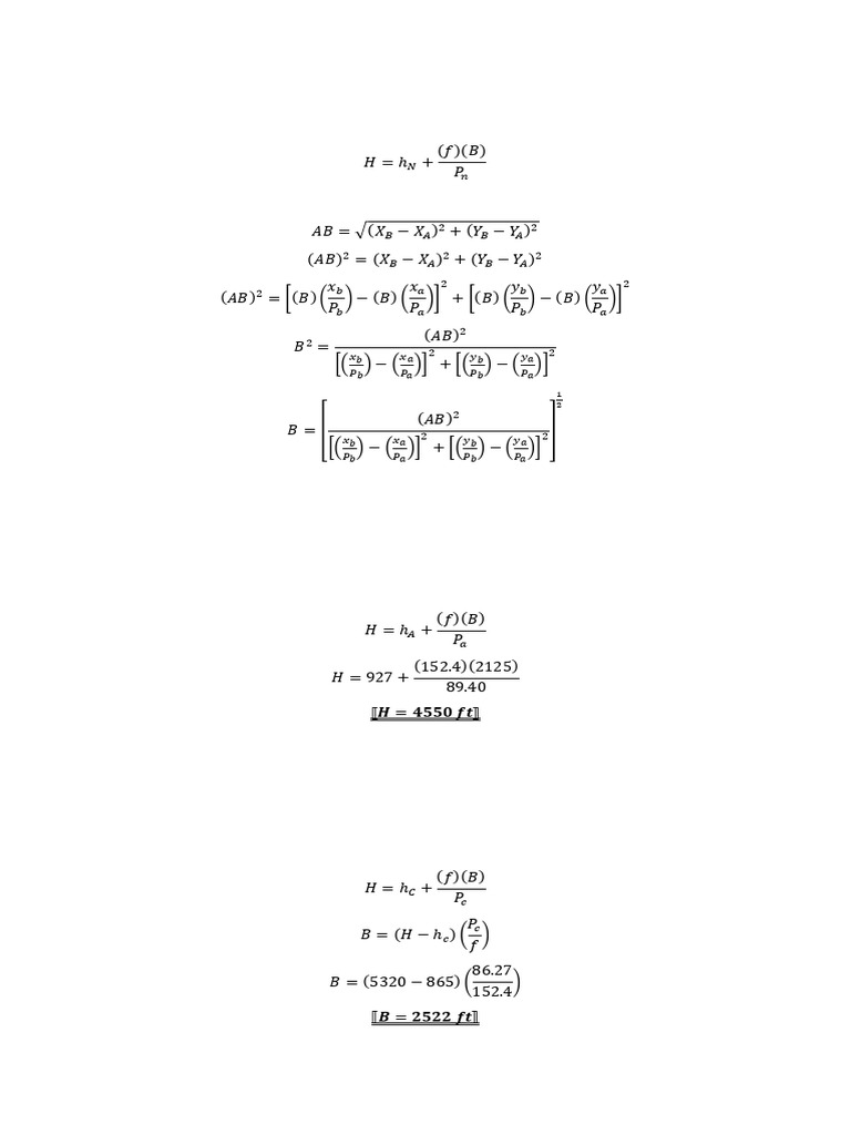 Flying Height Calculation in Photogrammetry | PDF