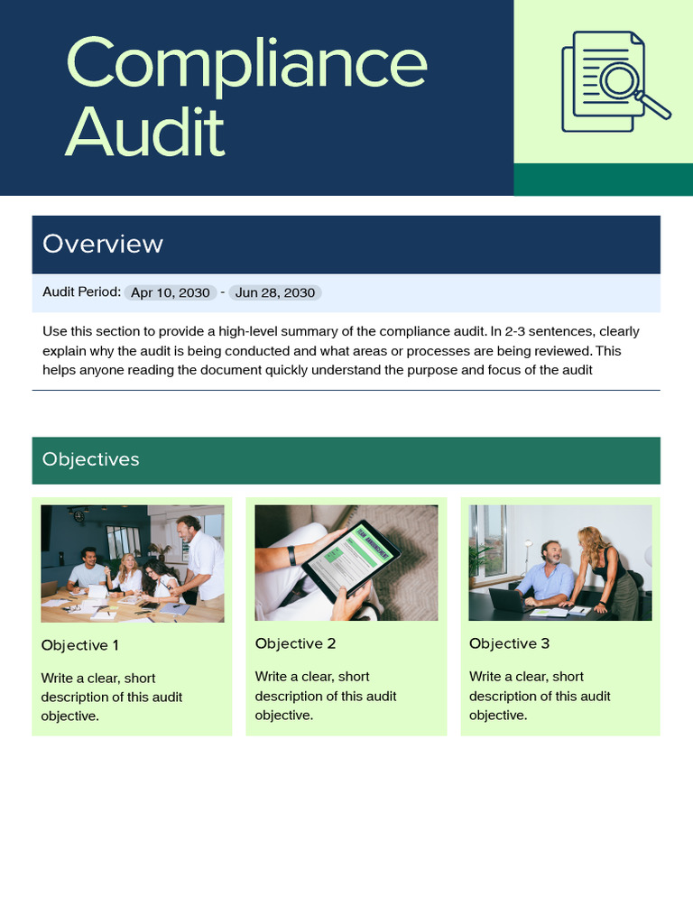Compliance Audit Doc in Blue Light Green Color Block Style - 20250823 ...