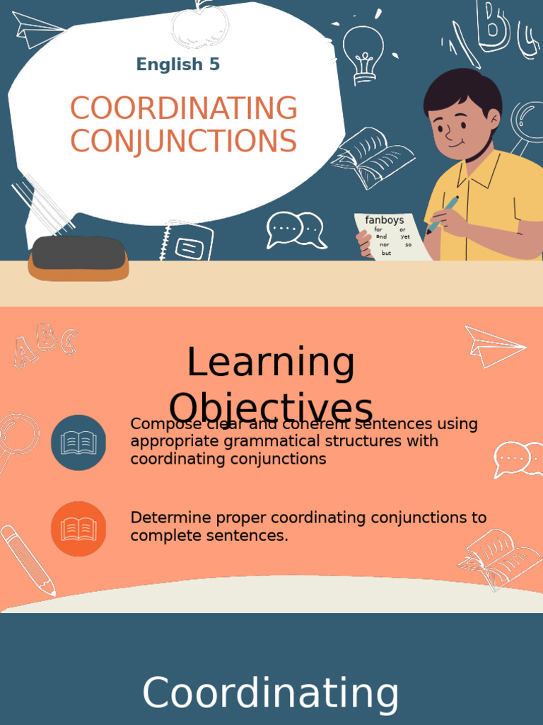 Coordinating Conjunctions English Presentation | PDF
