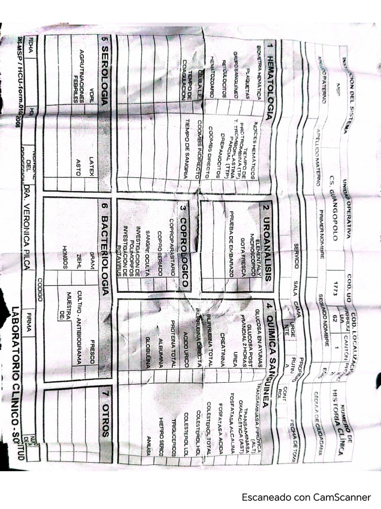 Pedidos de Laboratorio | PDF
