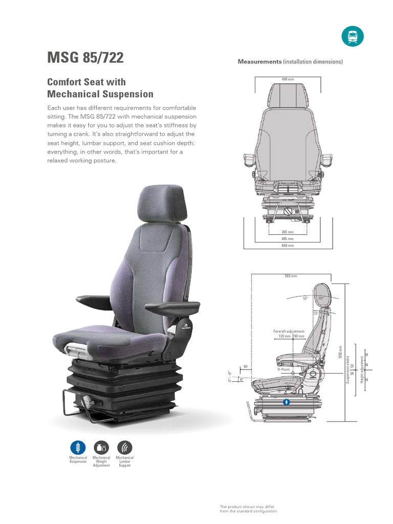 Grammer Model No MSG85-722 | PDF | Land Vehicles | Motor Vehicle