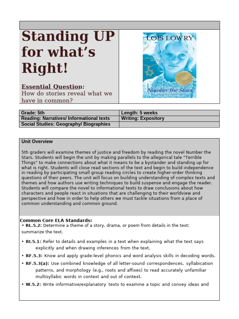 Standing Up: Lessons from "Terrible Things" | PDF | Allegory | Antisemitism