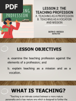 The Teaching Profession MODULE | PDF | Teachers | Learning