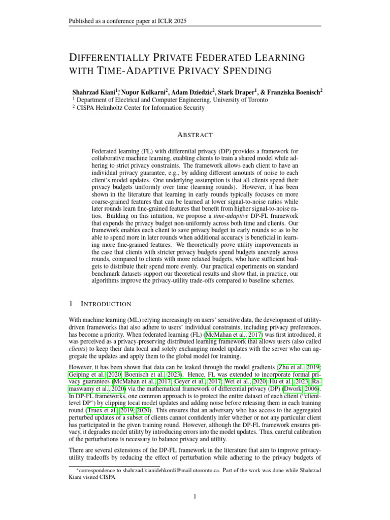 7968 Differentially Private Fe | PDF | Applied Mathematics