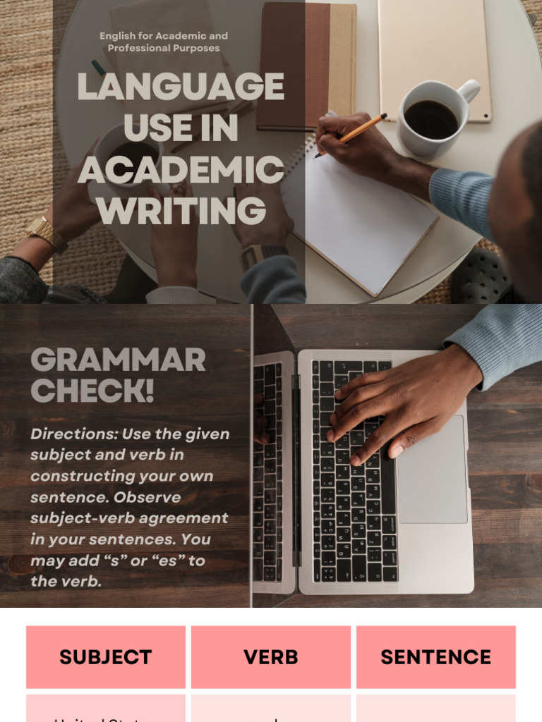 Academic Language in Writing Guide | PDF