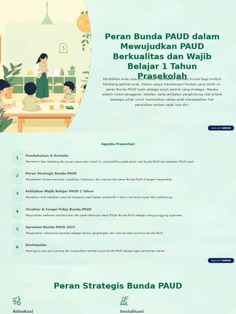 Peran Bunda PAUD | PDF