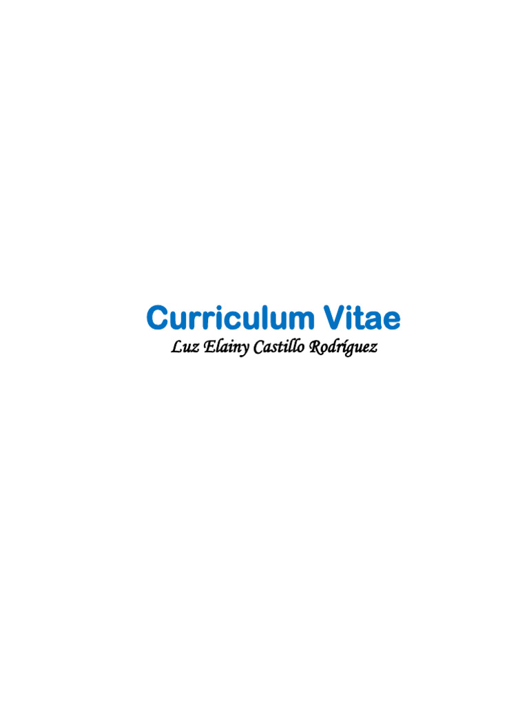Luz Elainy Castillo Rodríguez 2 | PDF