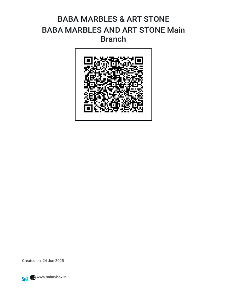 Baba Marbles and Art Stone Main Branchqr - Code | PDF