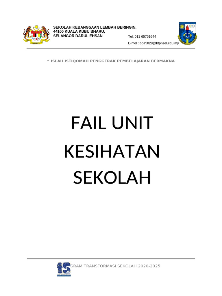 Fail Unit Kesihatan | PDF
