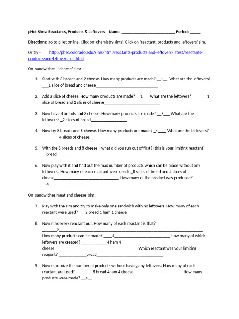 Exploring Limiting Reactants in Sims | PDF | Methane | Carbon Dioxide