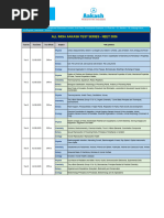 Achiever Test Schedule - 2025-26.cdr | PDF | Viscosity | Liquids