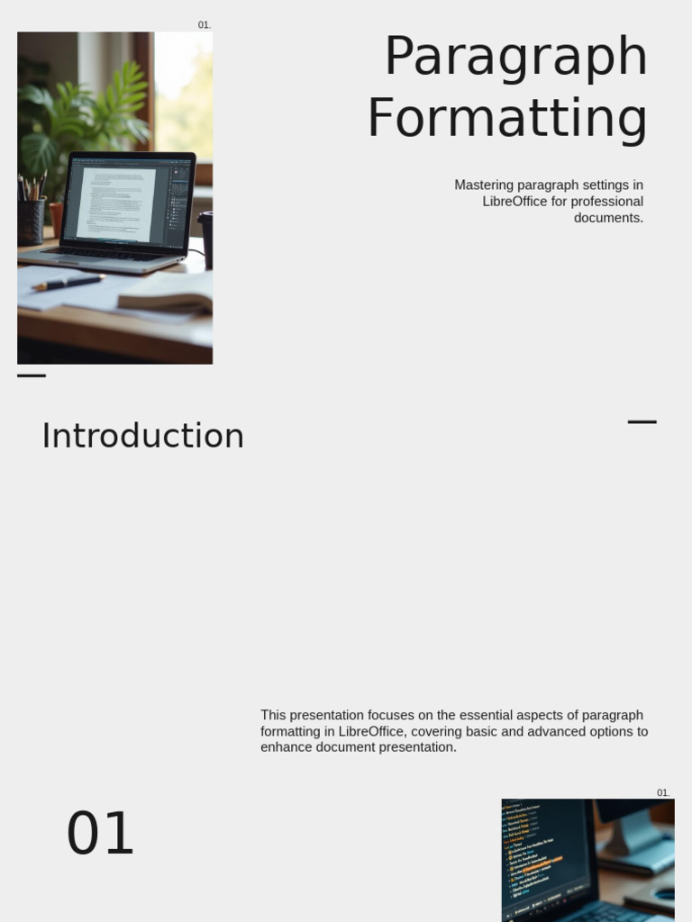 Paragraph Formatting in LibreOffice | PDF | Paragraph | Computing