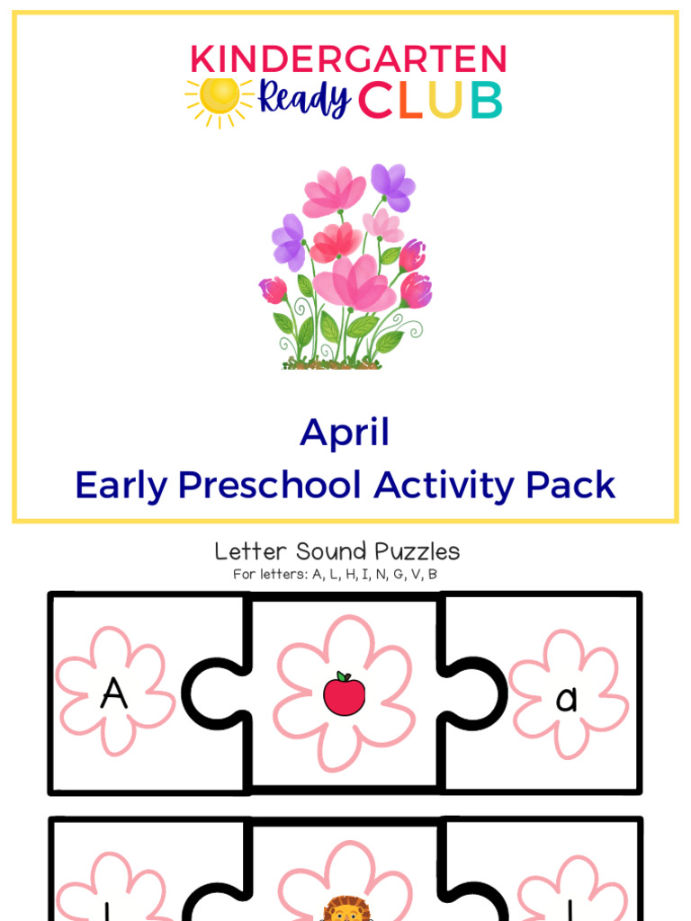 April - Early Preschool | PDF