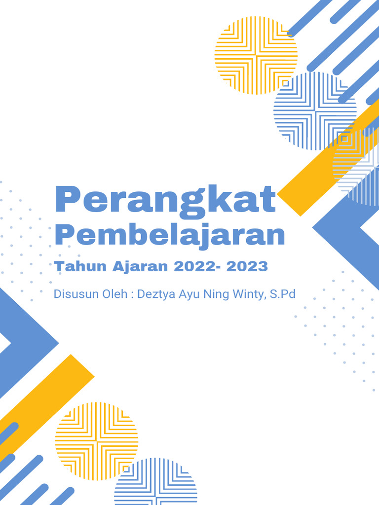 Biru Kuning Geometri Sampul A4 | PDF