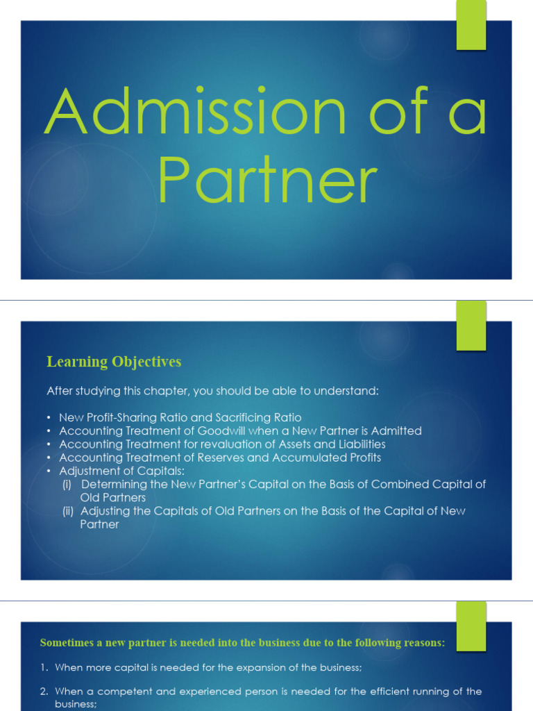 Investment Fluctuation Reserve in Partner Admission | PDF | Debits And ...