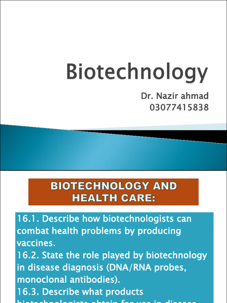 Biotechnology in Vaccine Development | PDF | Vaccines | Gene Therapy