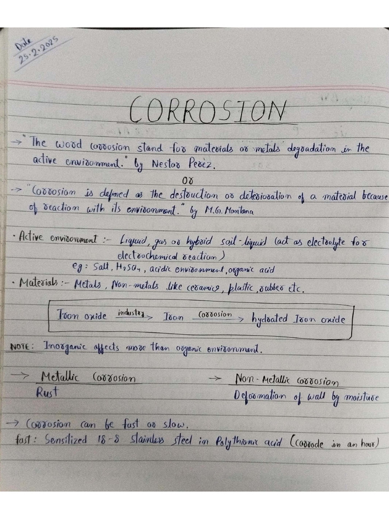 Corrosion (After Midsem) | PDF