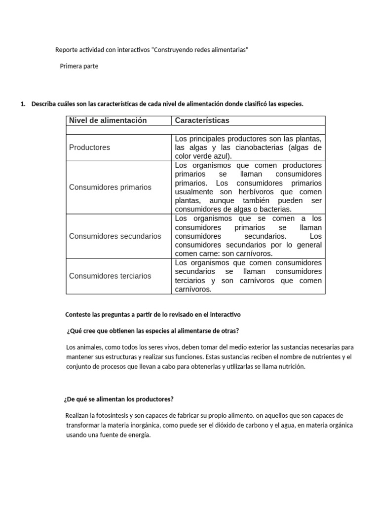 Redes Alimentarias | PDF | Red alimentaria | Herbívoro