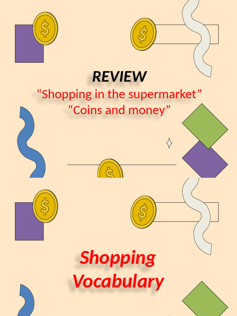 Review Topic 5 - Shopping in The Market | PDF | United States Dollar ...