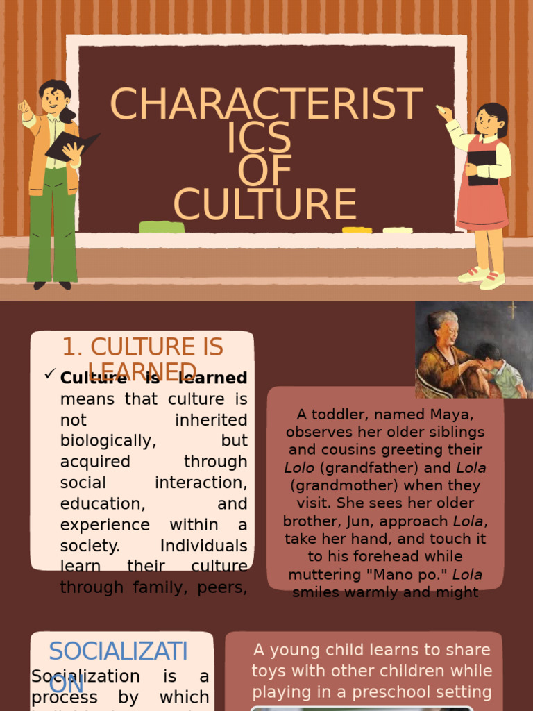 UCSP L5 Characteristicis of Culture | PDF | Liberal Arts Education ...