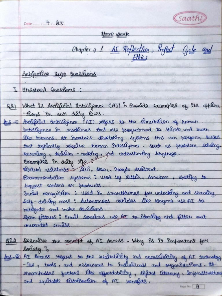 Ai Project Cycle Student Notebook | PDF