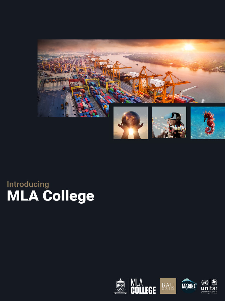 MLA College: Sustainable Maritime Degrees | PDF | Master Of Business ...