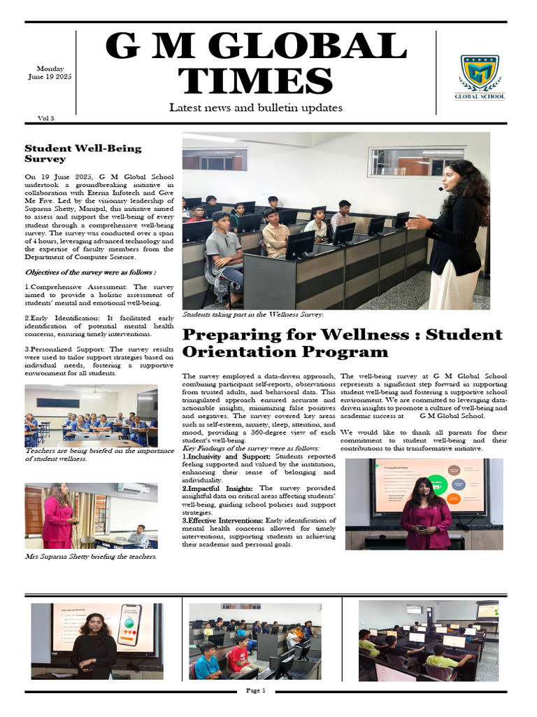 Student Well-Being Survey Insights 2025 | PDF | Well Being | Mental Health