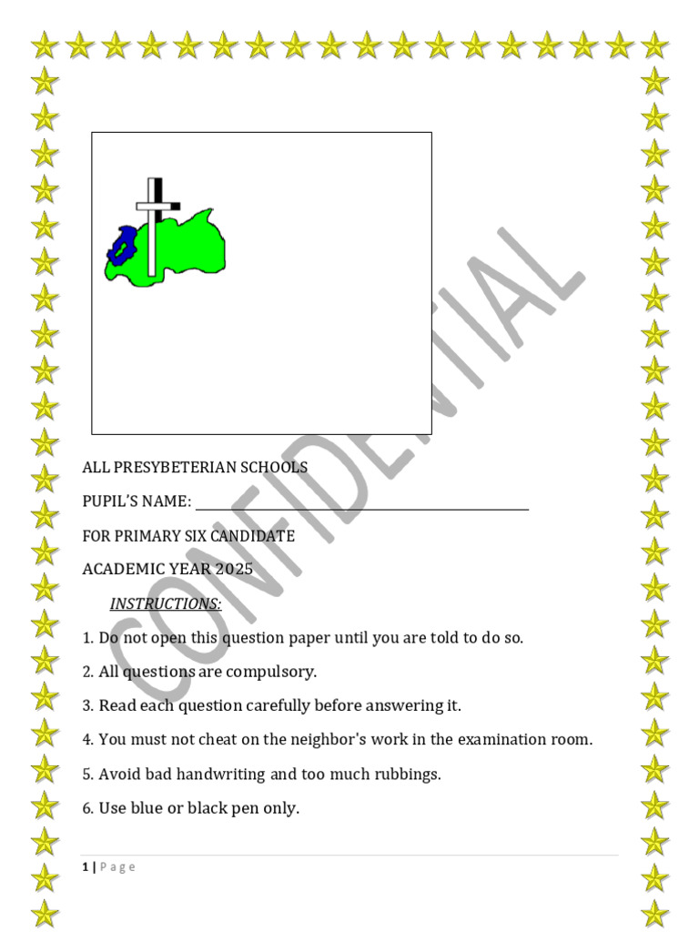 MTC Presybeterian Test | PDF
