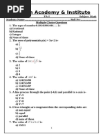 Class 9 Motion Questions & Answers | PDF | Velocity | Acceleration