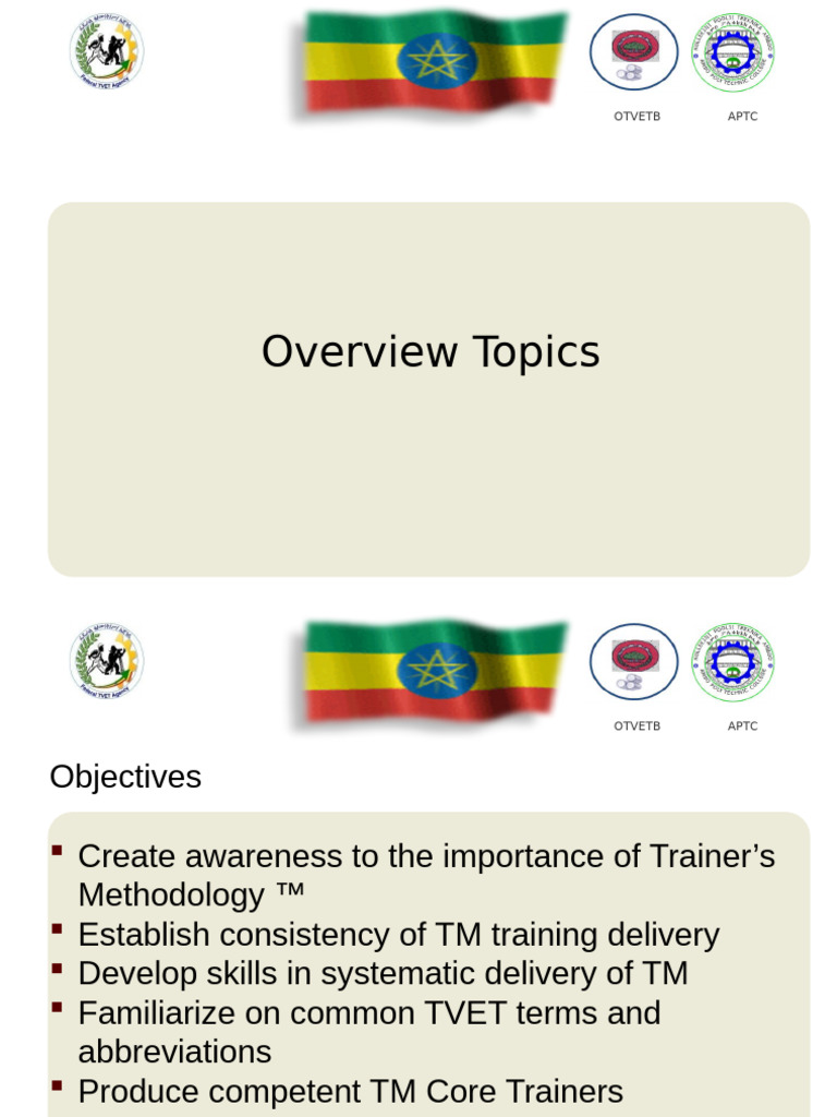 Federal TVET Agency Overview and Training | PDF | Vocational Education ...