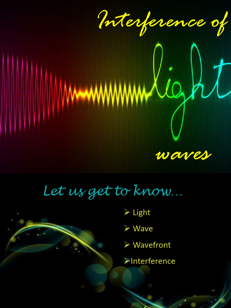 Interfernce of Light Waves | PDF