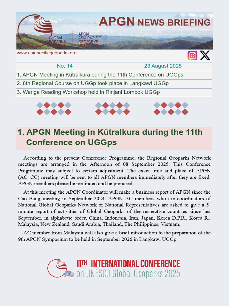 APGN News Briefing No 14 | PDF | Earth Sciences