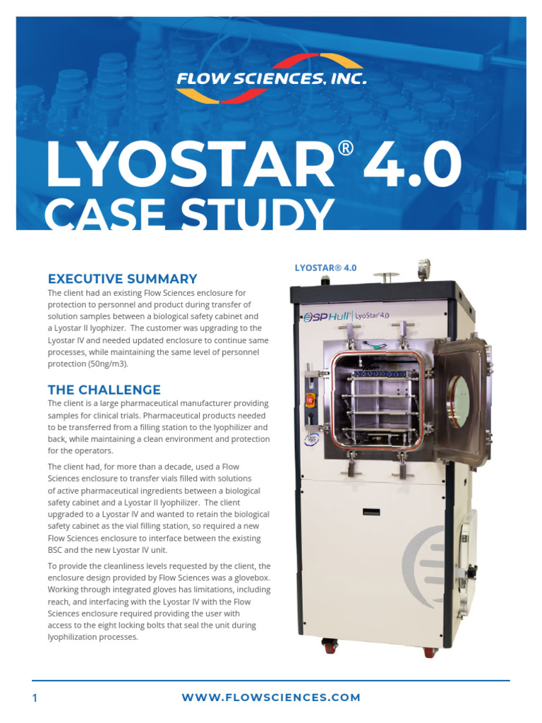 Lyostar IV Enclosure Case Study | PDF