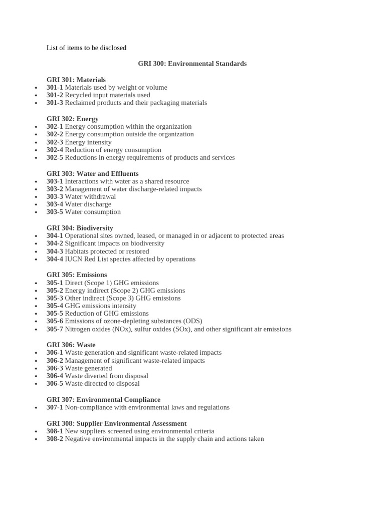 List of Items To Be Disclosed | PDF | Employment | Occupational Safety ...
