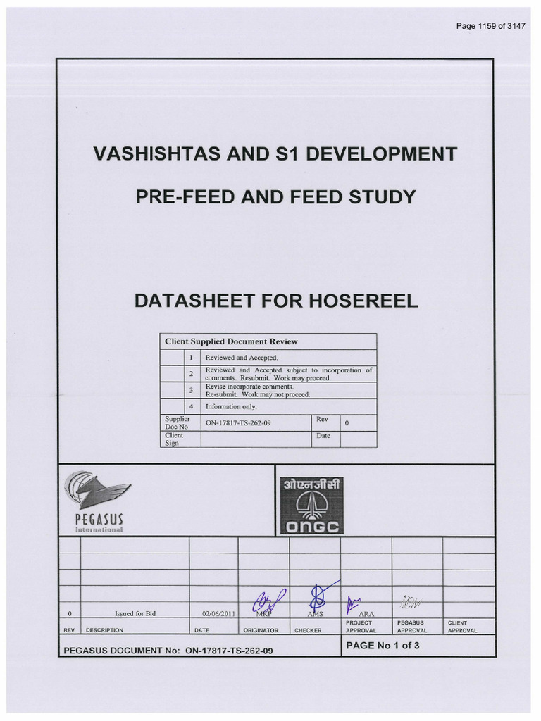 Data Sheet For Hose Reel1 | PDF | Pipe (Fluid Conveyance) | Mechanical ...
